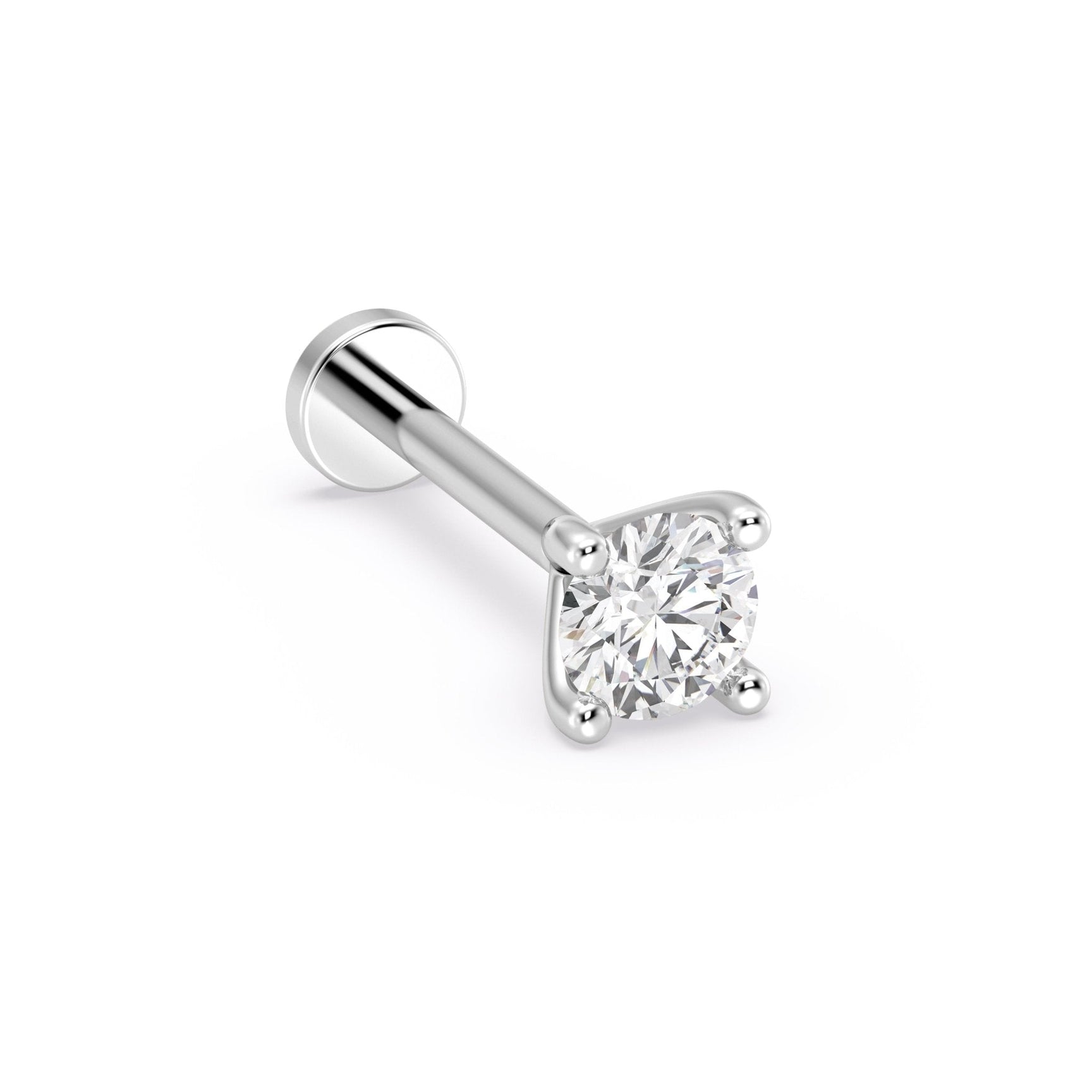 14K Gold Flat Back Studs & Cartilage Earrings, 14 Karat Solid Gold ...